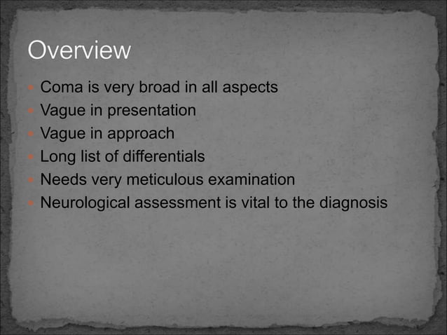 Approach to Coma.ppt