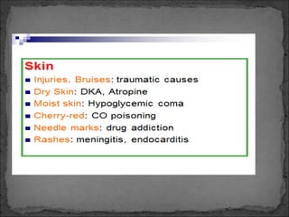 Approach to Coma Management causes symptoms ppt | PPT
