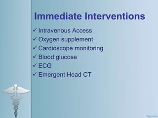 Approach to coma in emergency department | PPTX