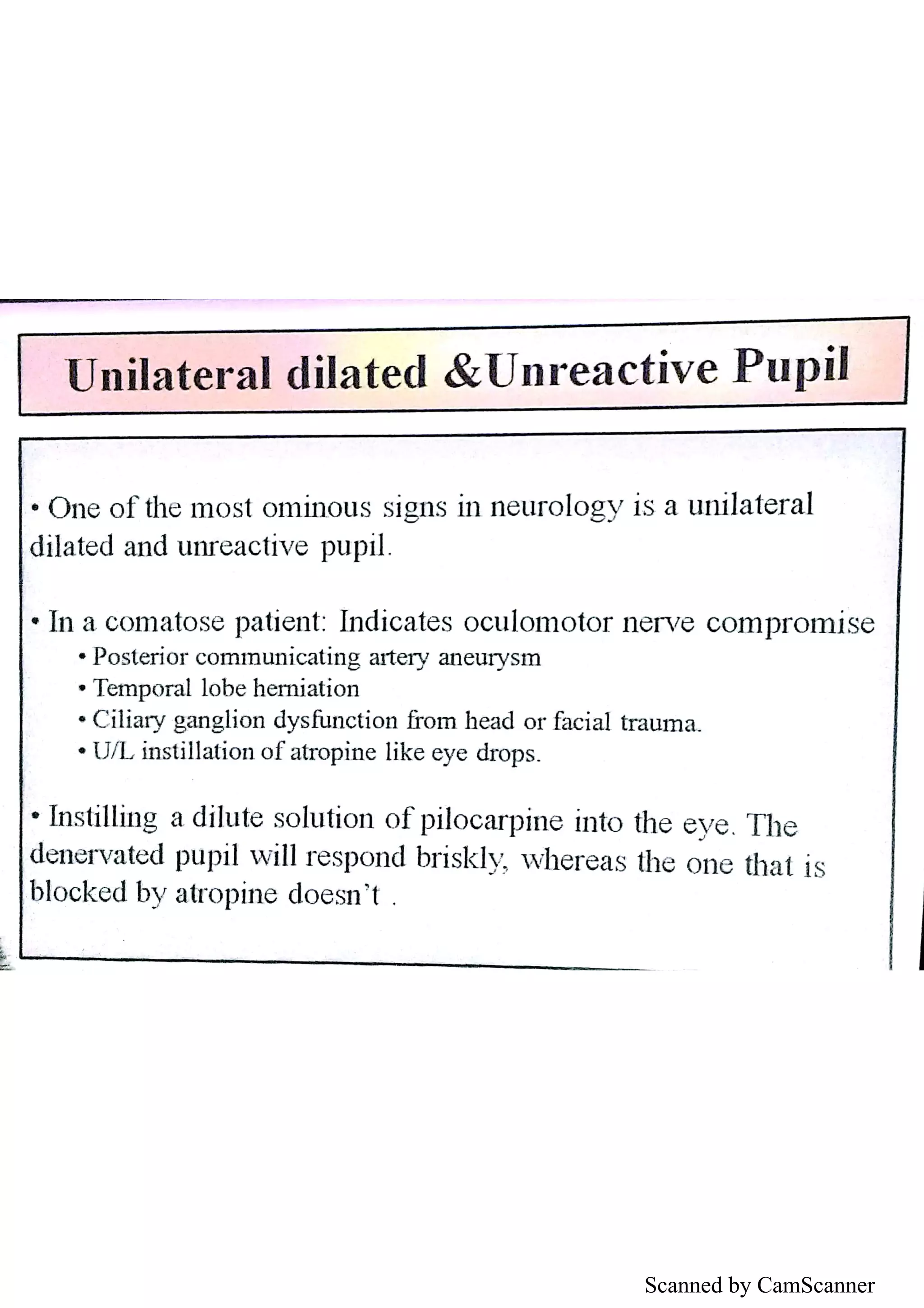 Approach to a patient in coma | PDF