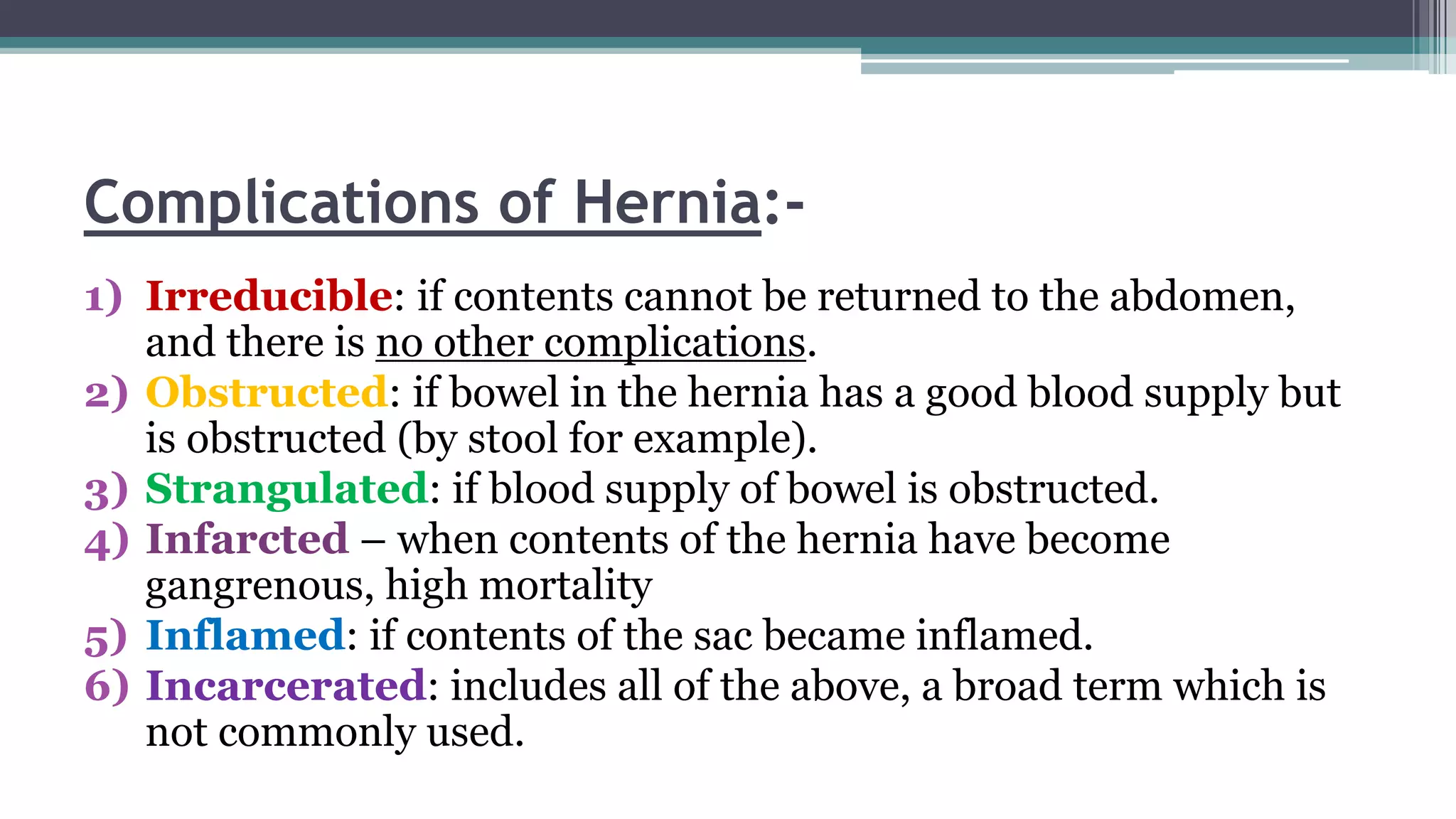Approach to complicated Hernia | PPTX