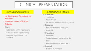 Approach to complicated Hernia | PPTX