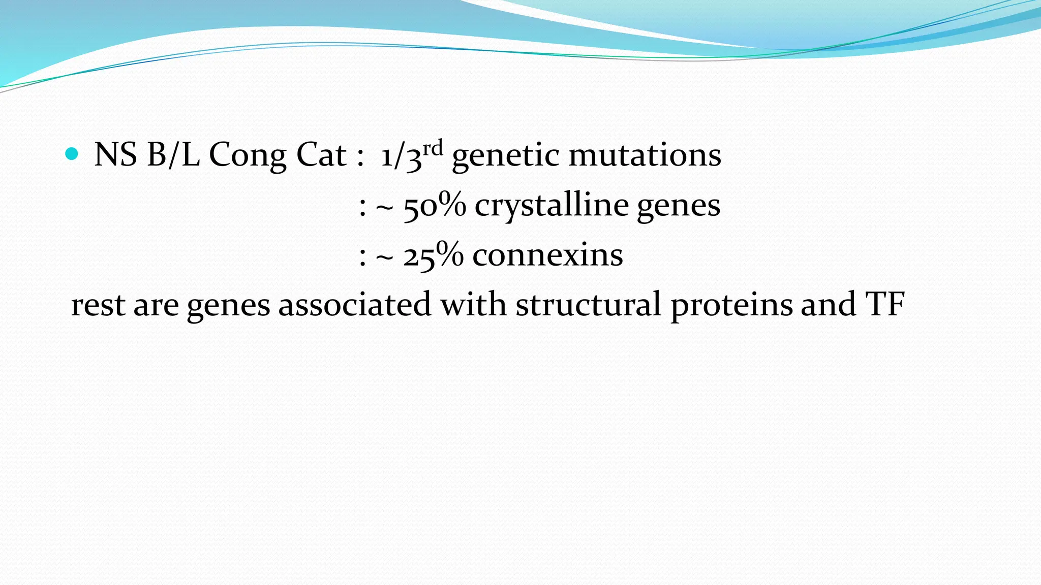 An approach to congenital cataract genetic based | PPTX