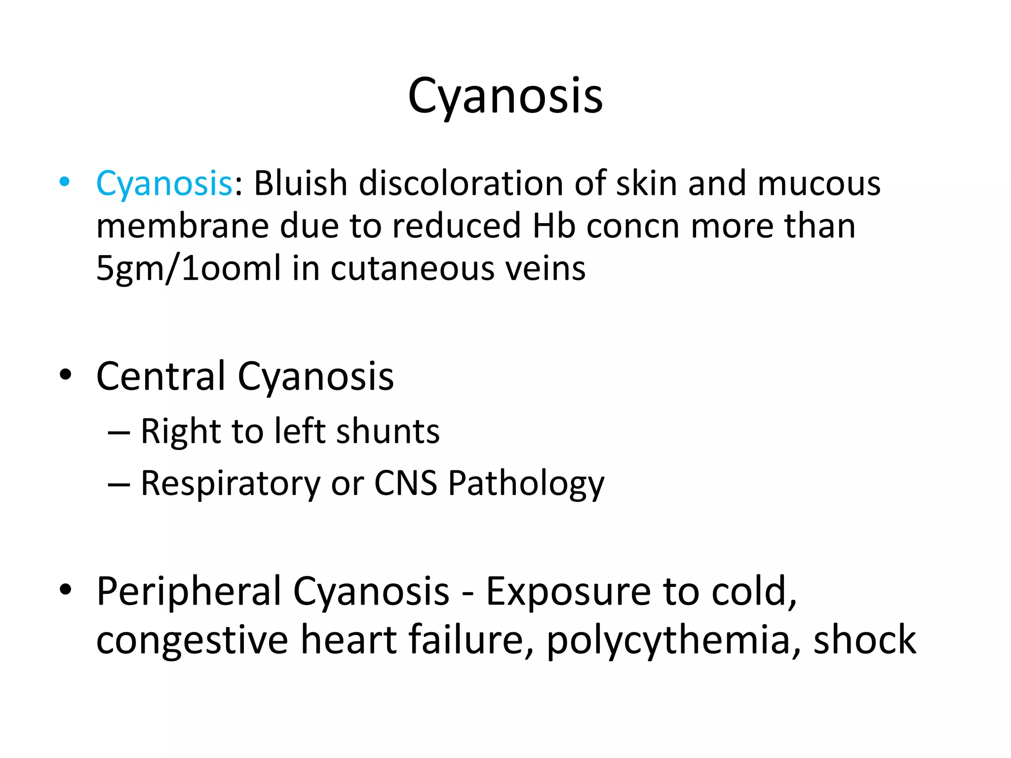 Approach to congenital cyanotic heart diseases | PPTX