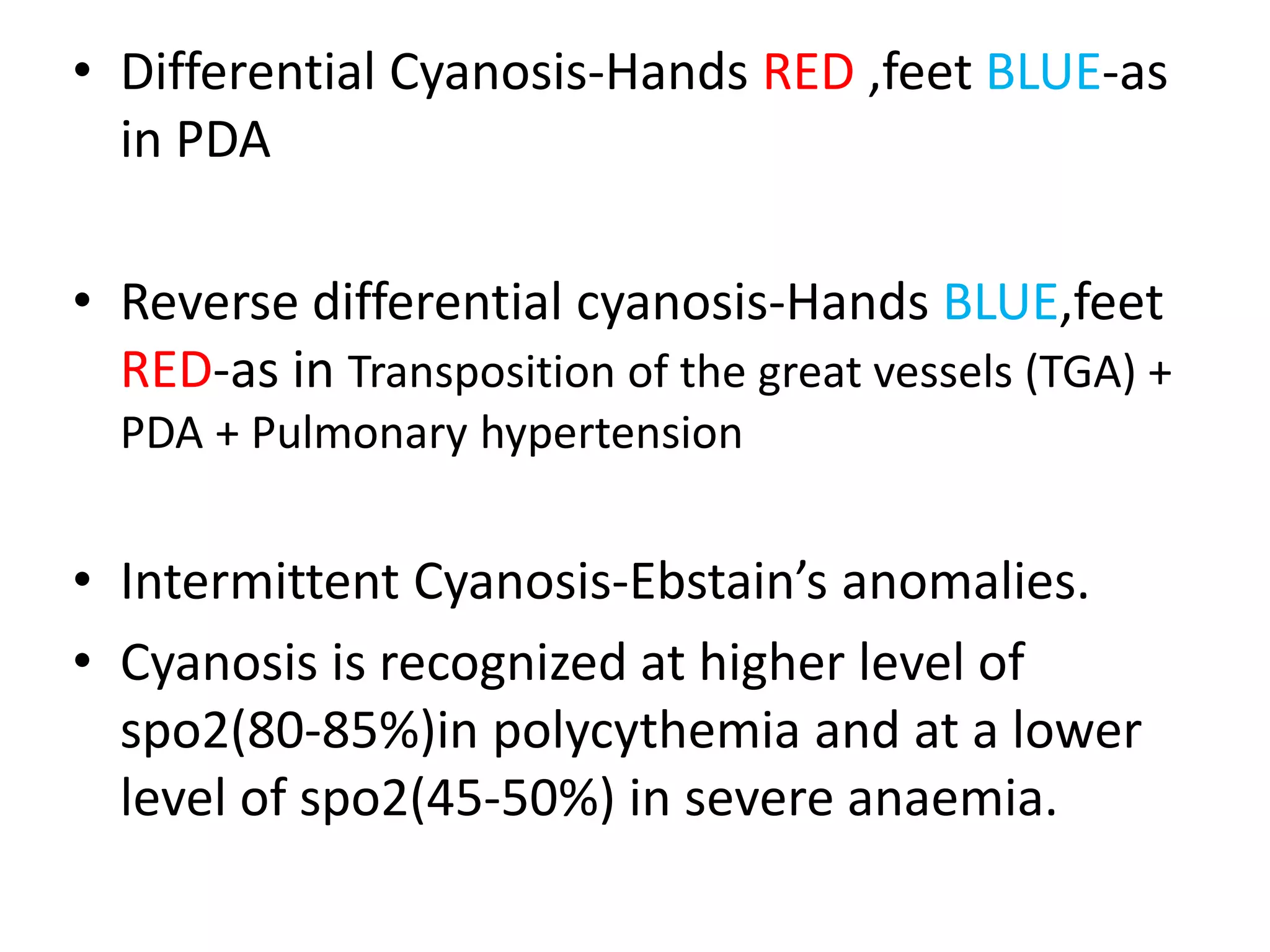Approach to congenital cyanotic heart diseases | PPTX