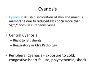 Approach to congenital cyanotic heart diseases | PPTX