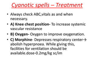 Approach to congenital cyanotic heart diseases | PPTX