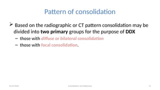 Approach to consolidation and atelectasis .pptx