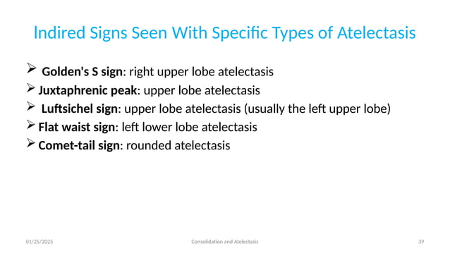 Approach to consolidation and atelectasis .pptx