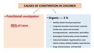 Approach to constipation in children copy | PPTX