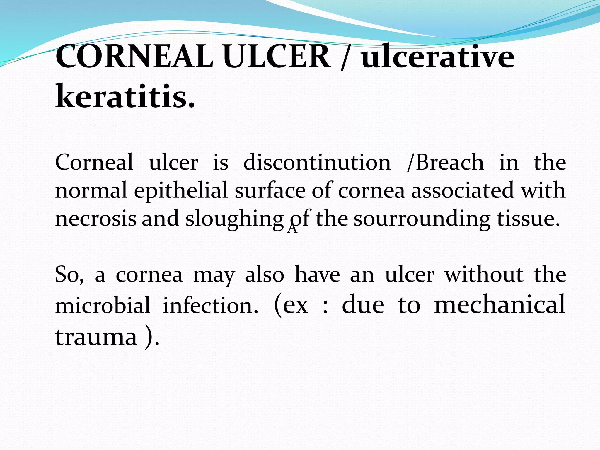 APPROACH TO CORNEAL ULCER.pptx