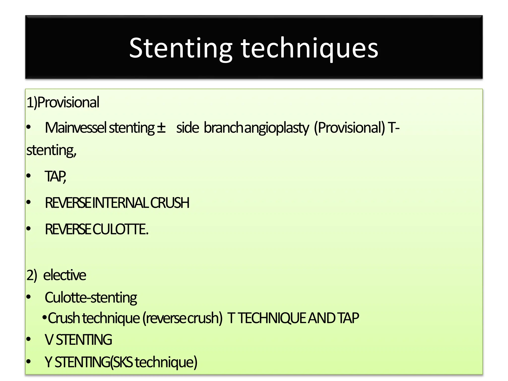 APPROACH TO CORONARY BIFURCATION LESIONS-DR SANTHOSH 2 (1).pptx
