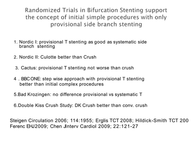 APPROACH TO CORONARY BIFURCATION LESIONS-DR SANTHOSH 2 (1).pptx