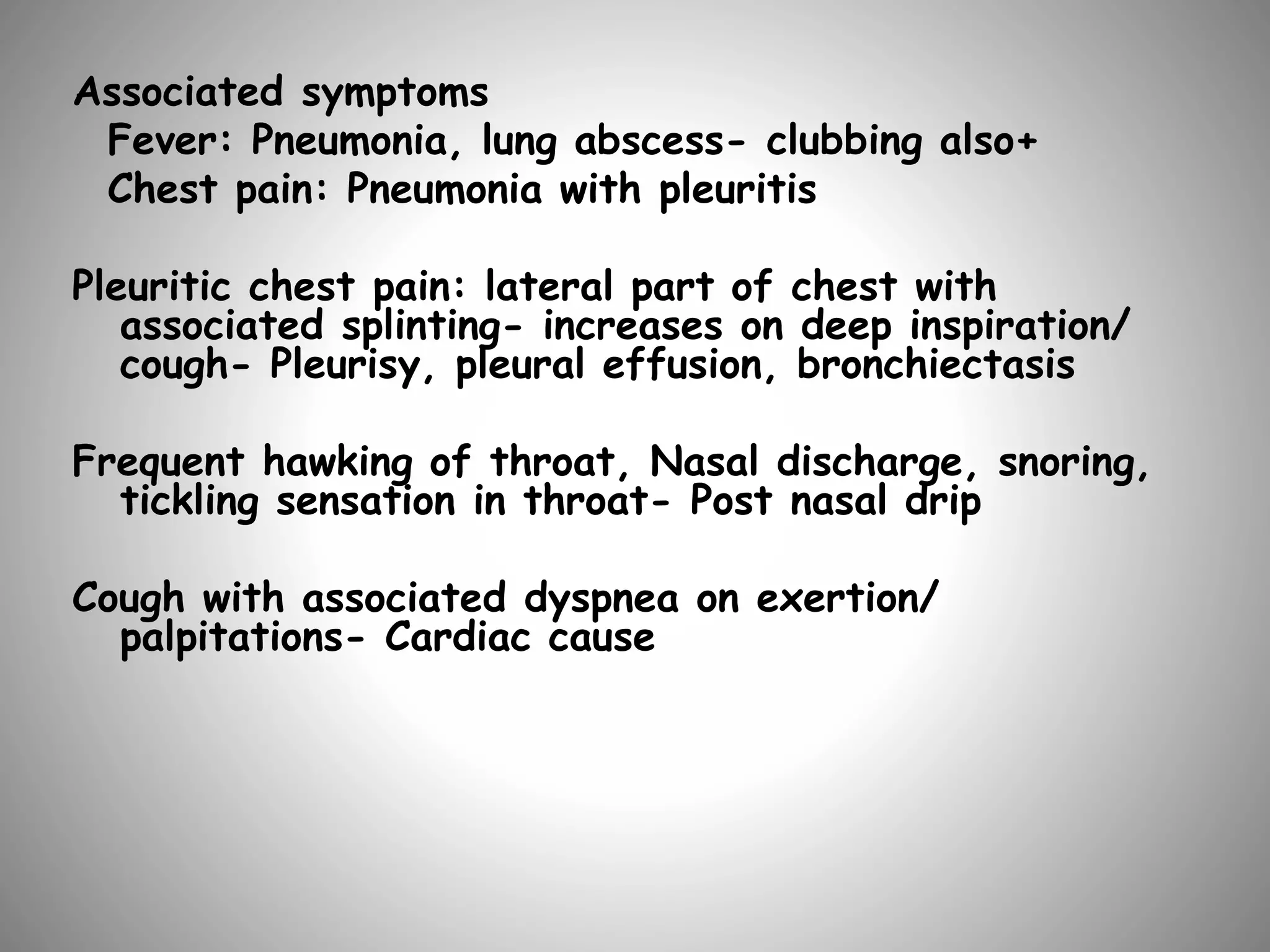Approach to cough | PPTX