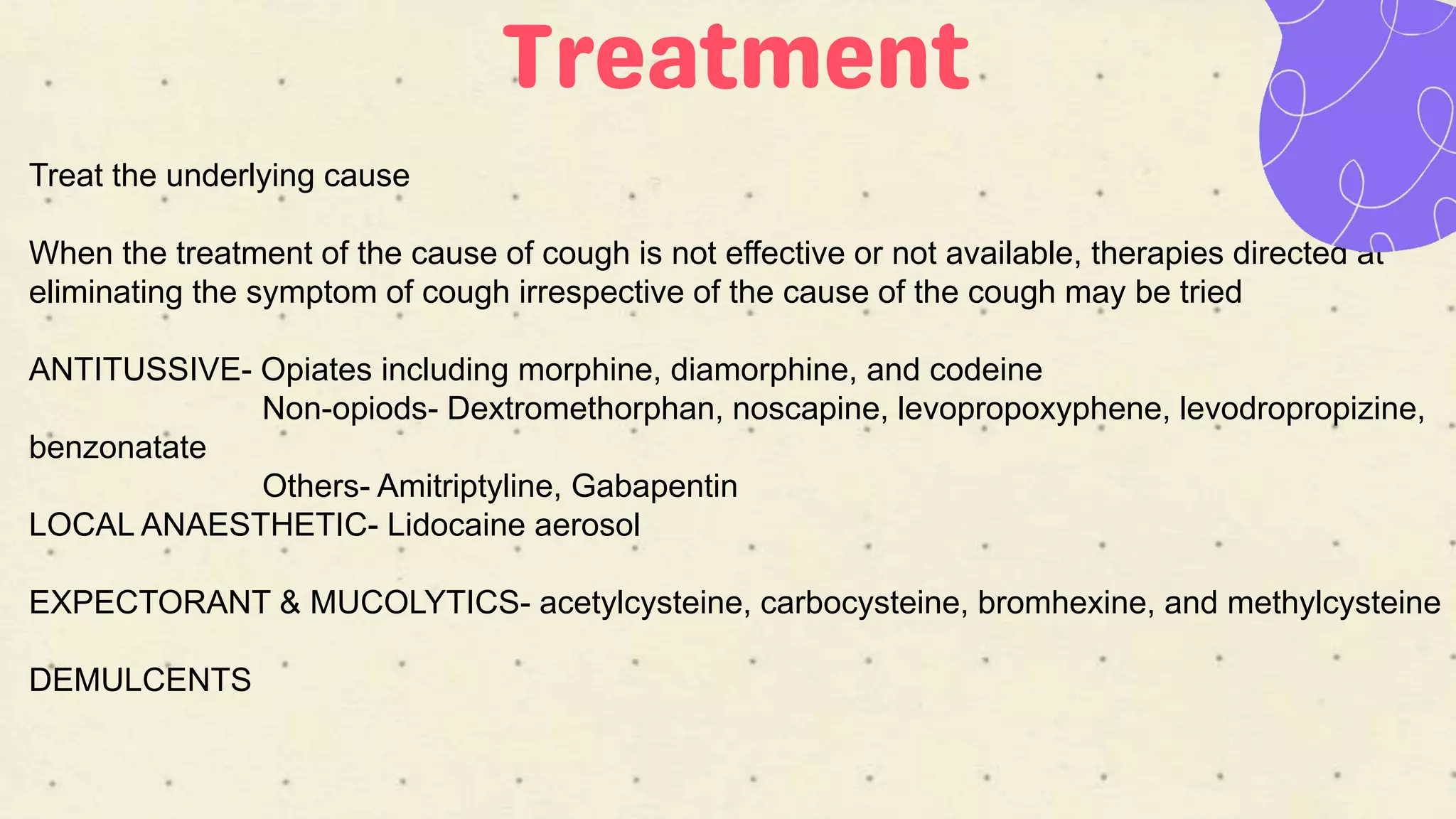 Approach to Cough.pptx | Lung and Respiratory Health | Diseases and ...