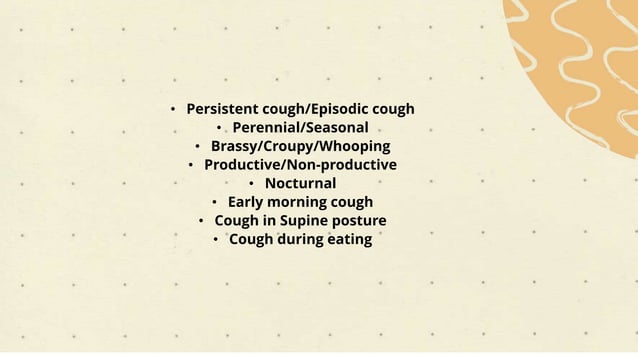 Approach to Cough.pptx | Lung and Respiratory Health | Diseases and Conditions