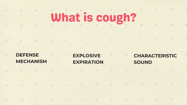 Approach to Cough.pptx | Lung and Respiratory Health | Diseases and ...