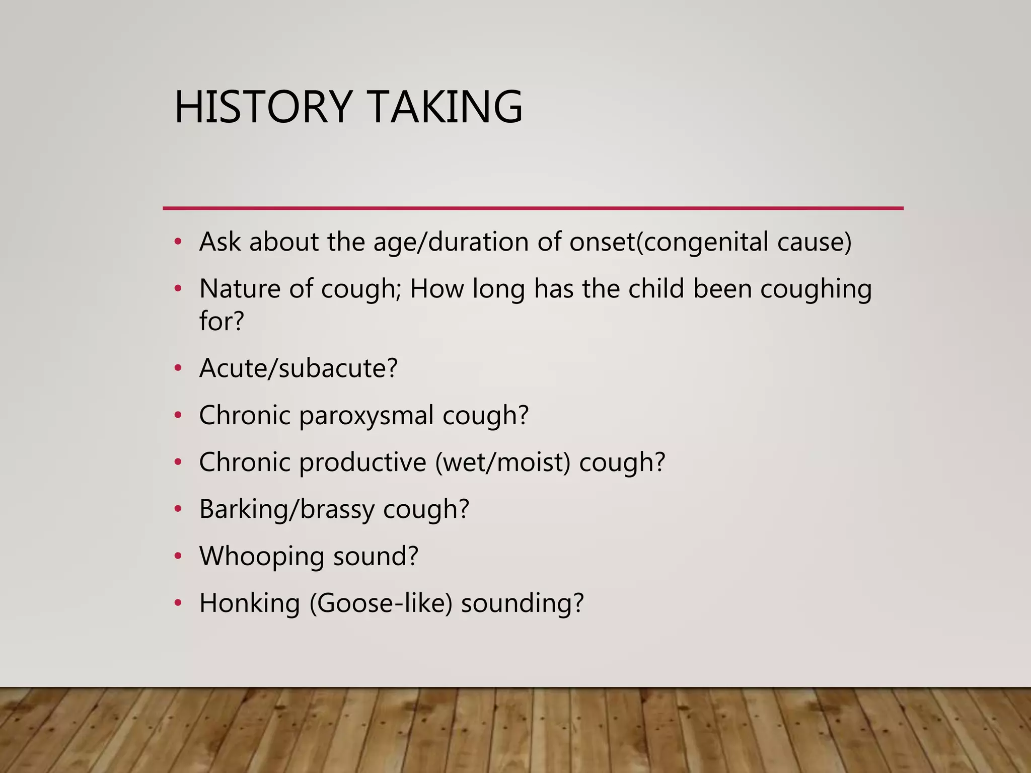APPROACH TO COUGH IN CHILDREN | PPTX