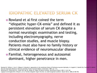Approach to Creatine Kinase Elevation | PPTX