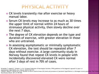 Approach to Creatine Kinase Elevation | PPT