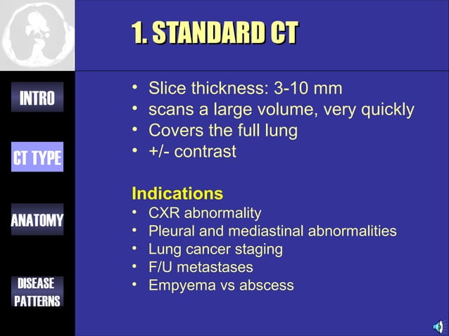Approach to ct chest 578 | PPT | Lung and Respiratory Health | Diseases ...