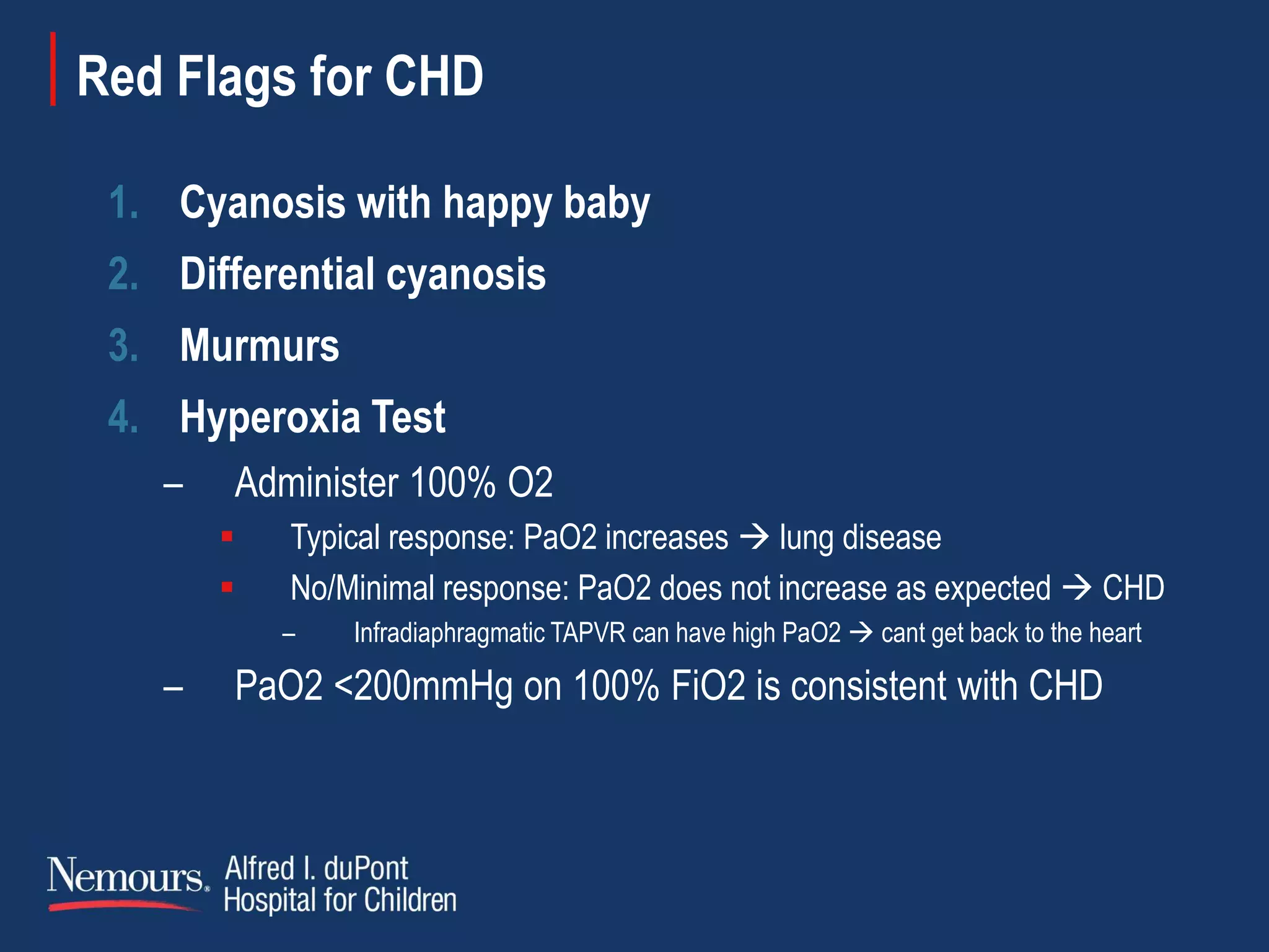 Approach to cyanotic chd | PPTX