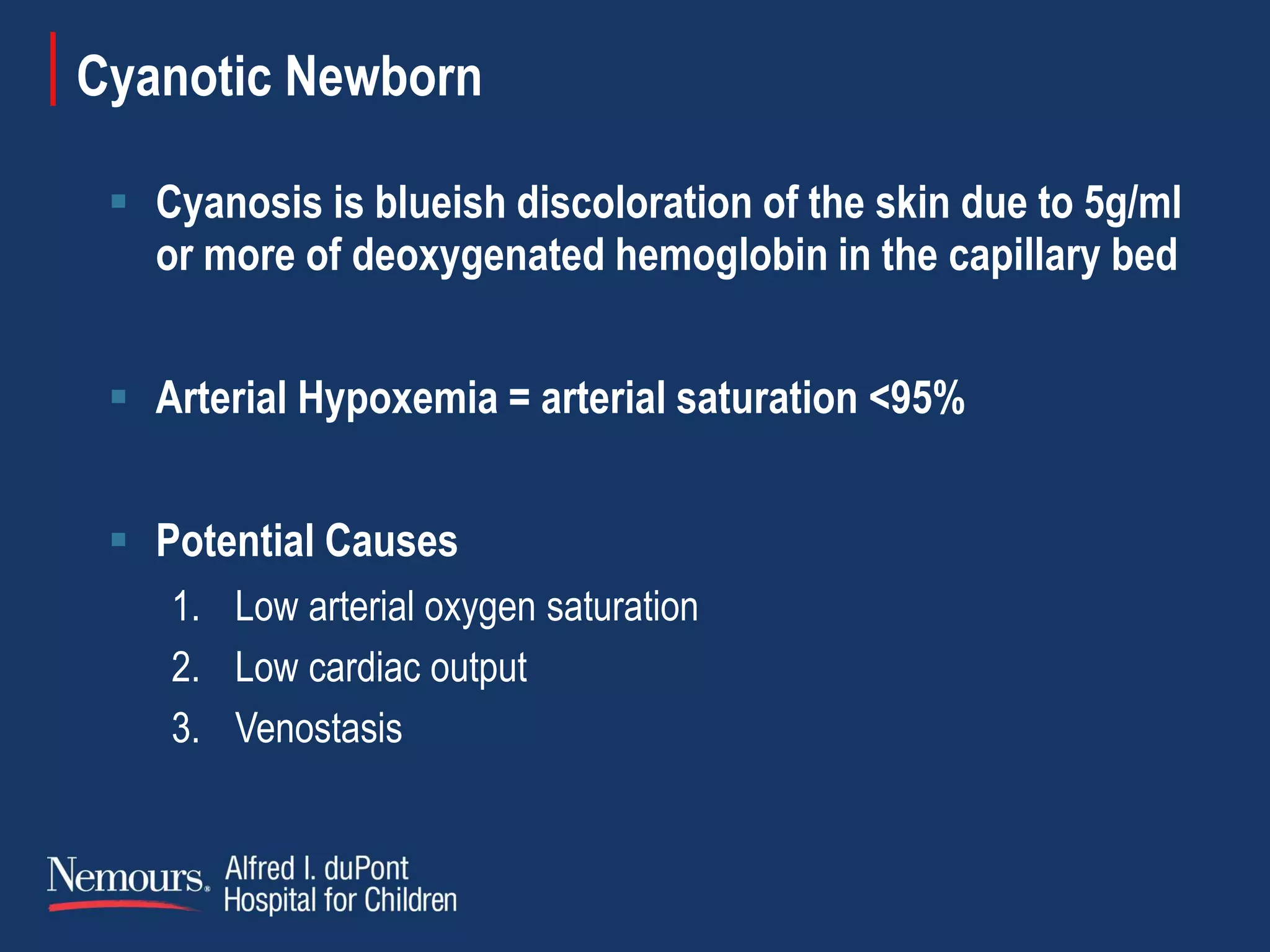 Approach to cyanotic chd | PPTX