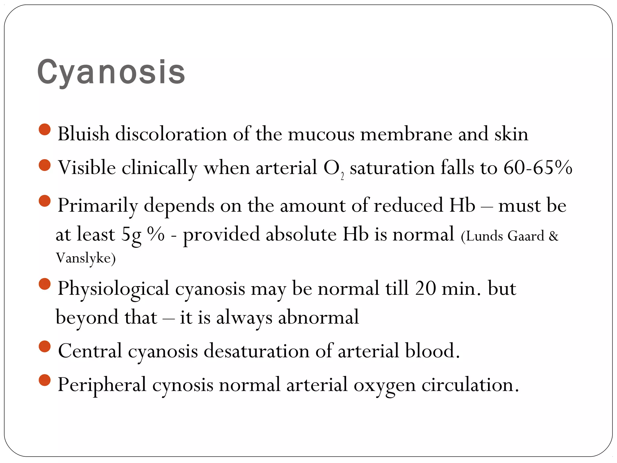 Approach to Cyanotic Congenital Heart Diseases | PPT
