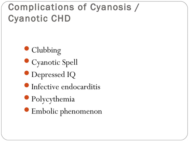 Approach to Cyanotic Congenital Heart Diseases | PPT | Heart and ...