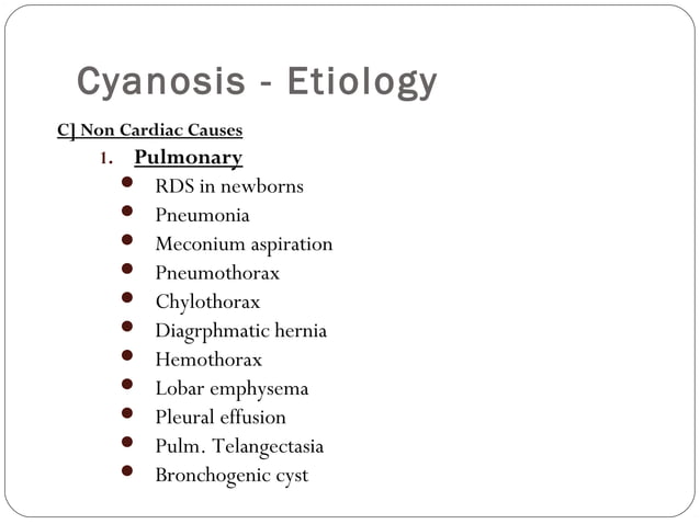 Approach to Cyanotic Congenital Heart Diseases | PPT | Heart and ...