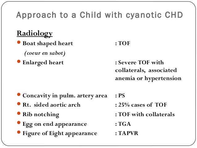 Approach to Cyanotic Congenital Heart Diseases