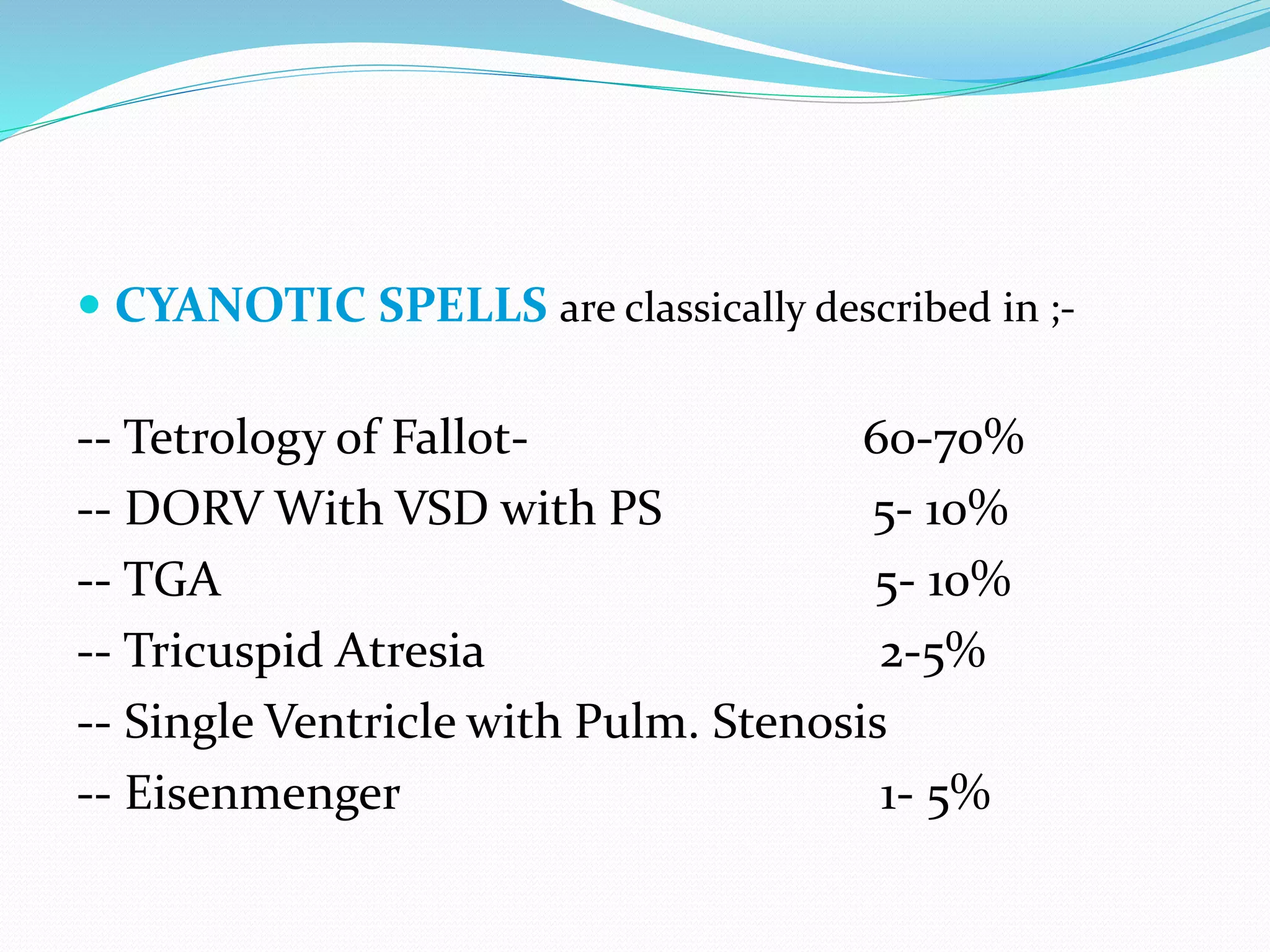 Approach to cyanotic congenital heart diseases | PPTX