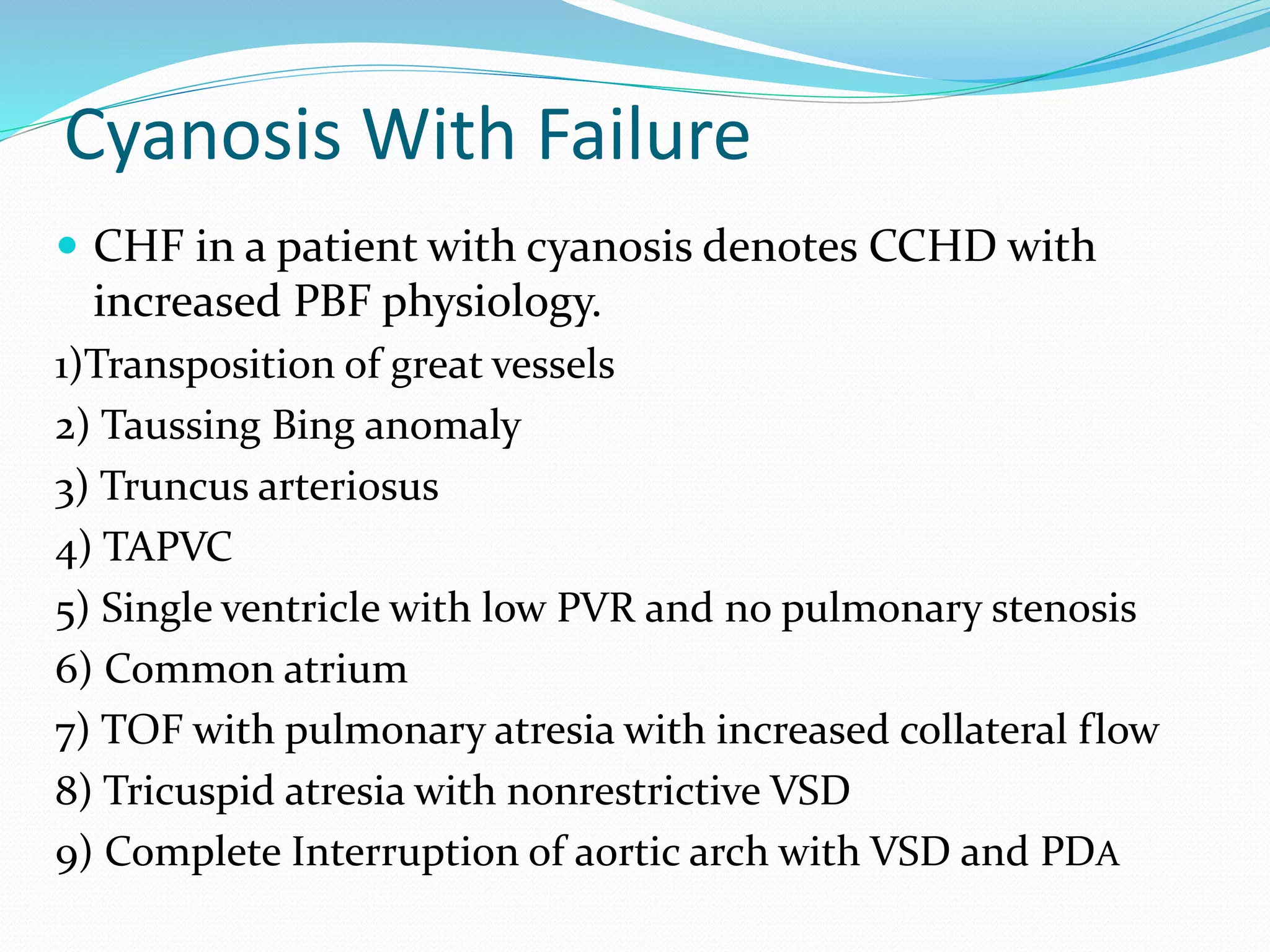 Approach to cyanotic congenital heart diseases | PPTX
