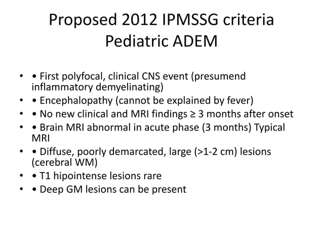 Approach to demyelinating diseases | PPTX