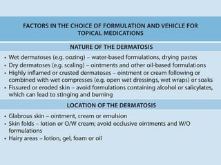 Approach to Dermatological Prescription | PPT