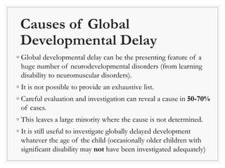 Approach to developmental delay | PPTX
