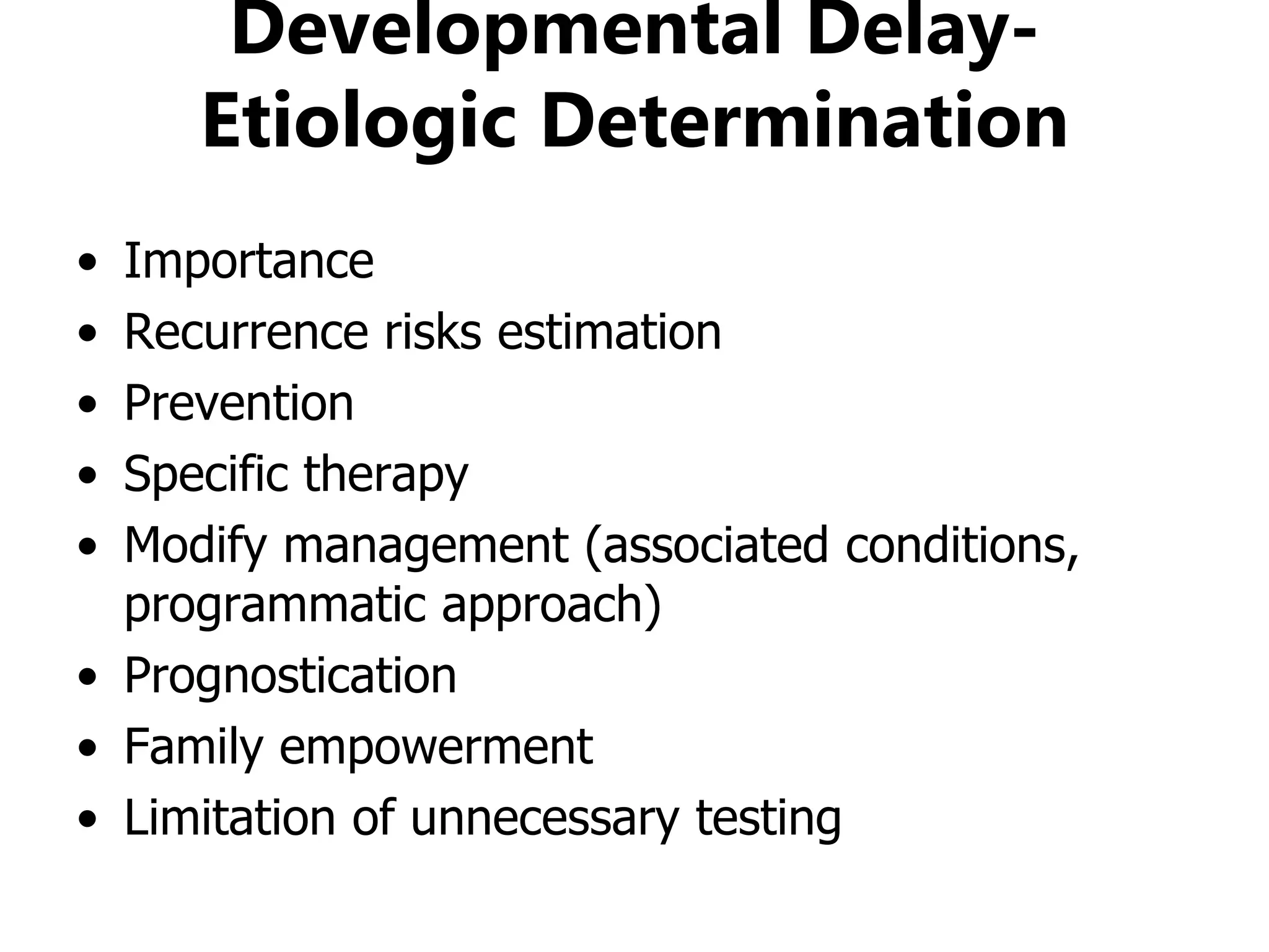 Approach to developmental_delay | PPT