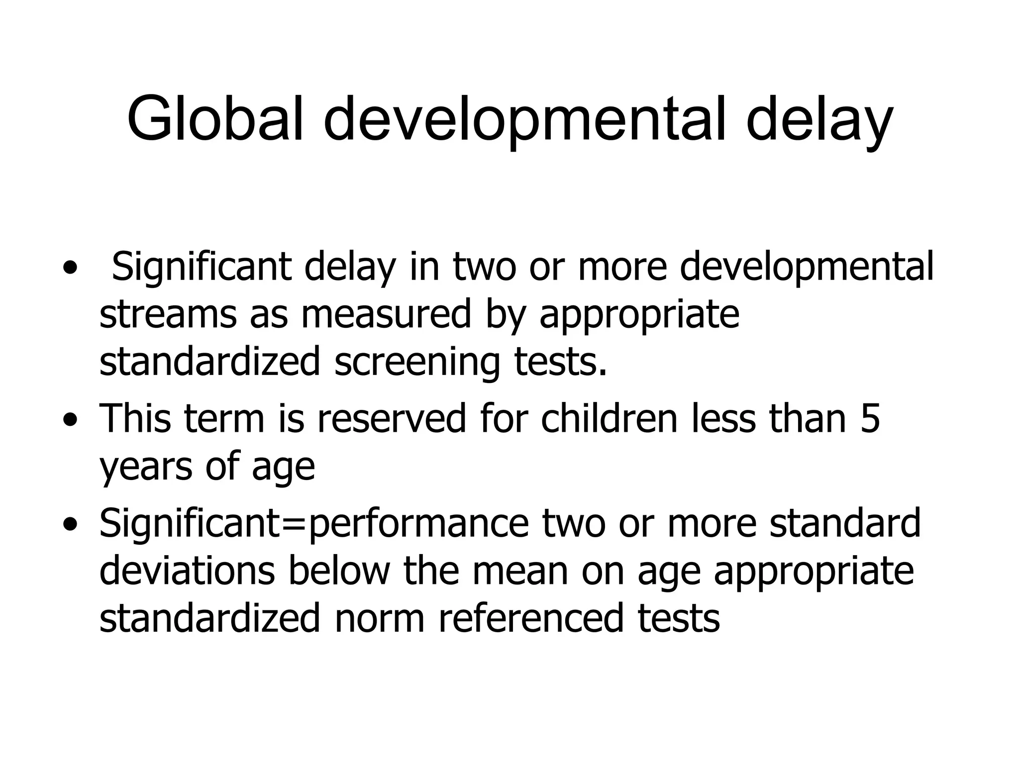 Approach to developmental_delay | PPT