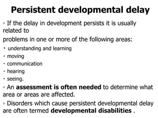Approach to developmental_delay | PPT