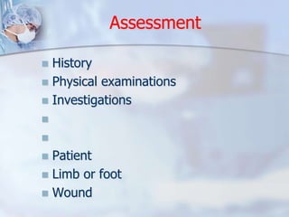 Approach to diabetic foot | PPTX