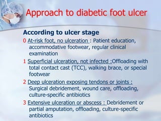 Approach to diabetic foot | PPTX