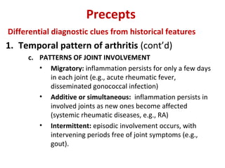 Approach to diagnosis of arthritis | PPT
