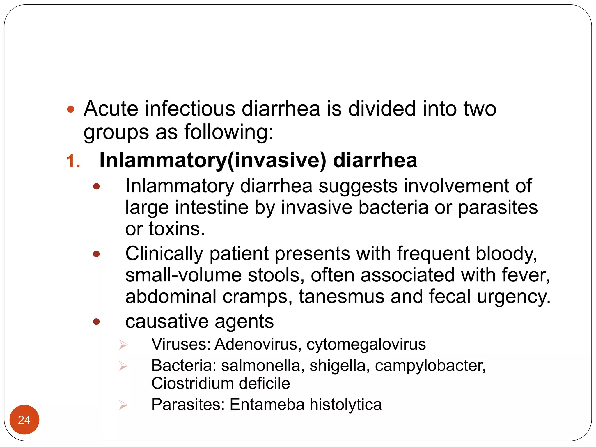 Approach to Diarrhea and constipation | PPTX