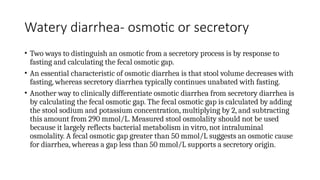 Approach to Diarrhea v5G- chronic diarrhea | PPTX