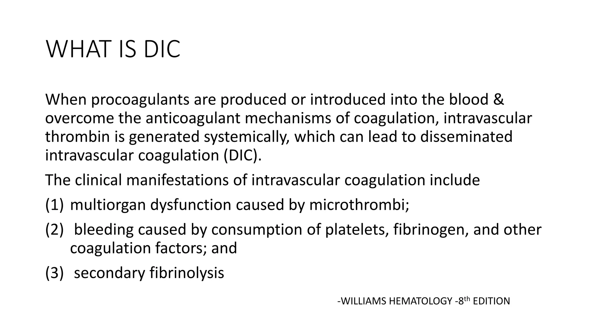 Approach to DIC | PPTX