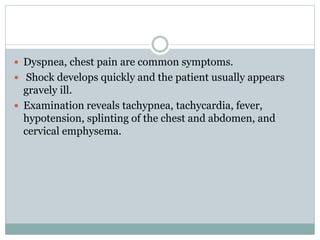Approach to Diseases of Pleura and Mediastinum | PPTX