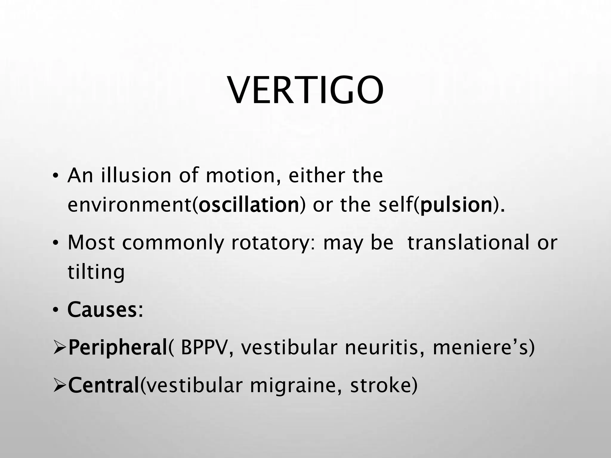 APPROACH TO DIZZINESS by DR. Naushad Alam | PPTX
