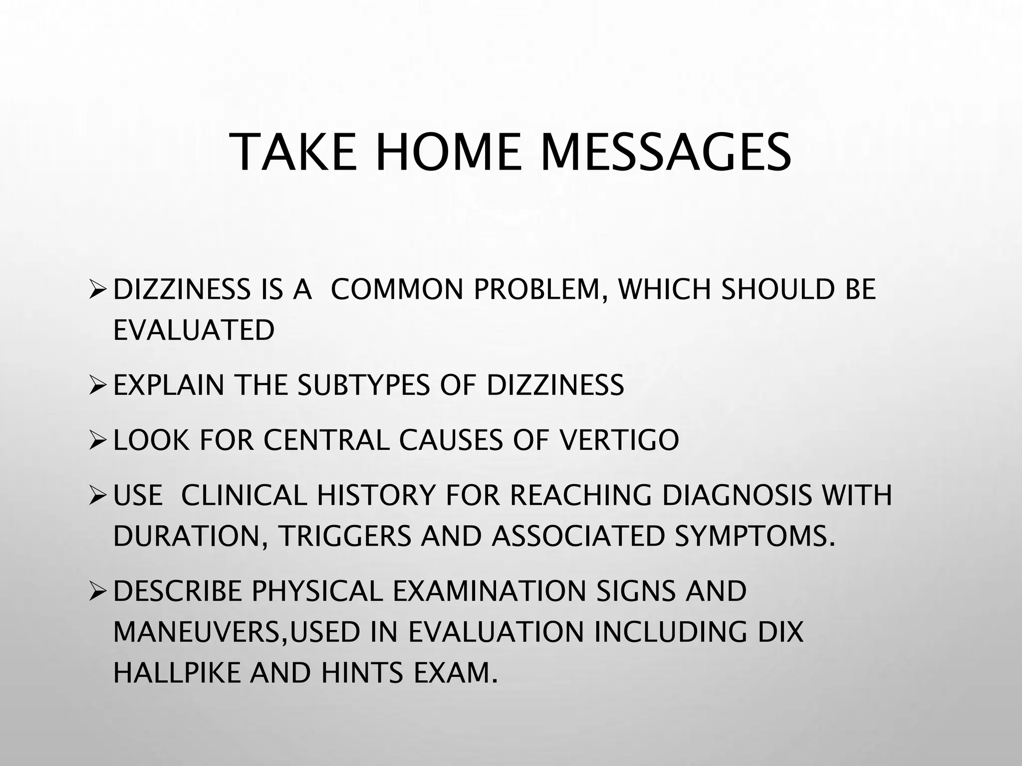 APPROACH TO DIZZINESS by DR. Naushad Alam | PPTX