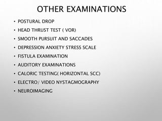 APPROACH TO DIZZINESS by DR. Naushad Alam | PPTX