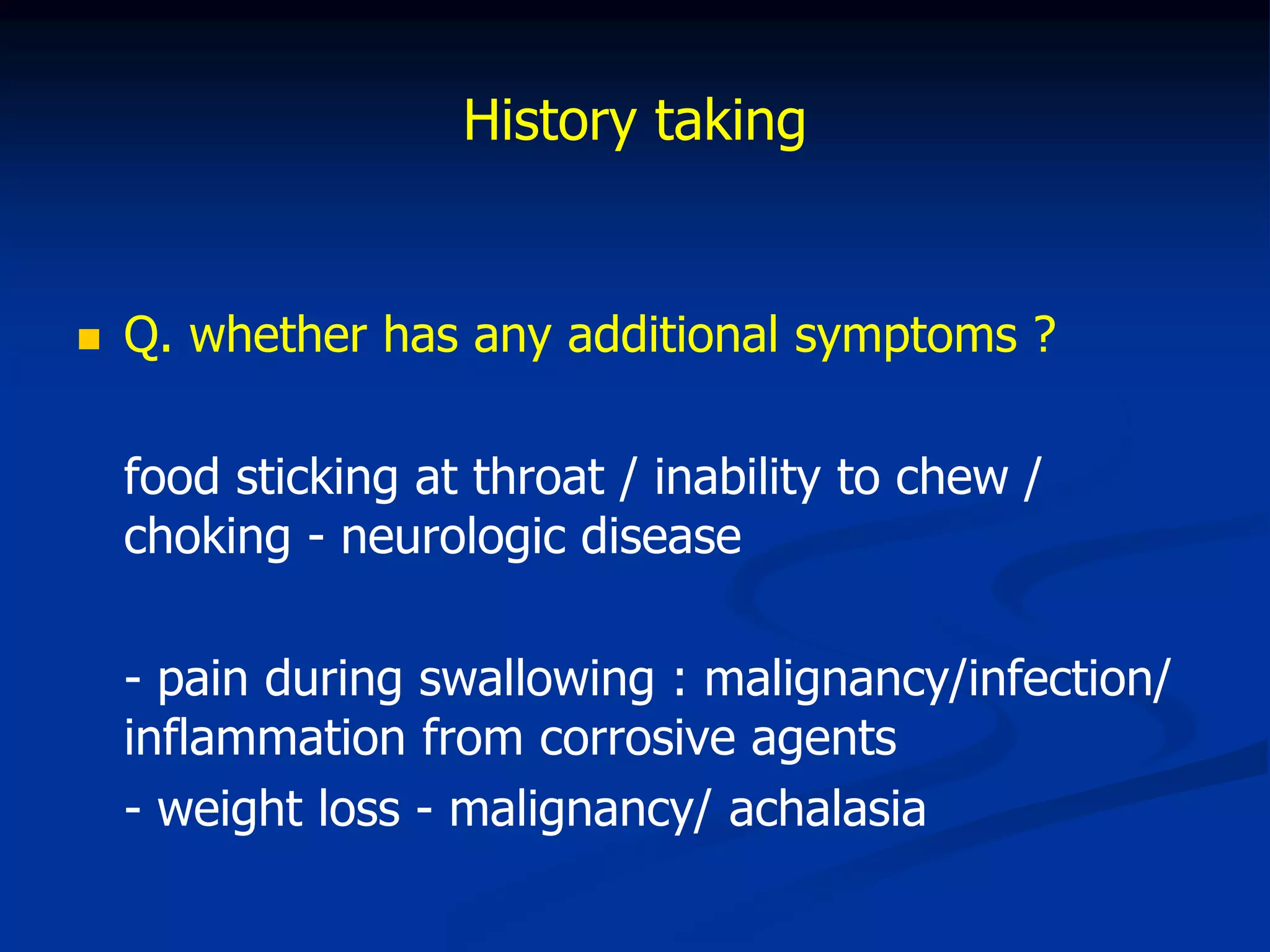 Approach to dysphagia | PPT